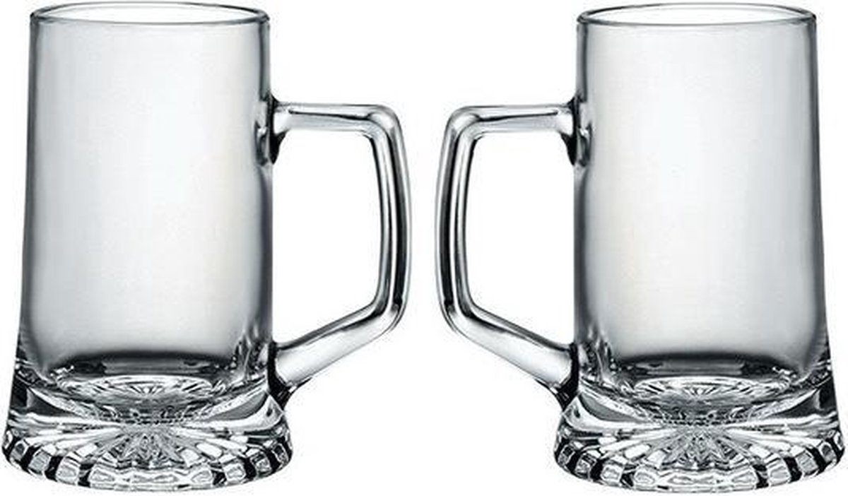 6x Oktoberfest bierglazen/bierpullen 510 ml - Bier pullen 6 stuks - Glamomax